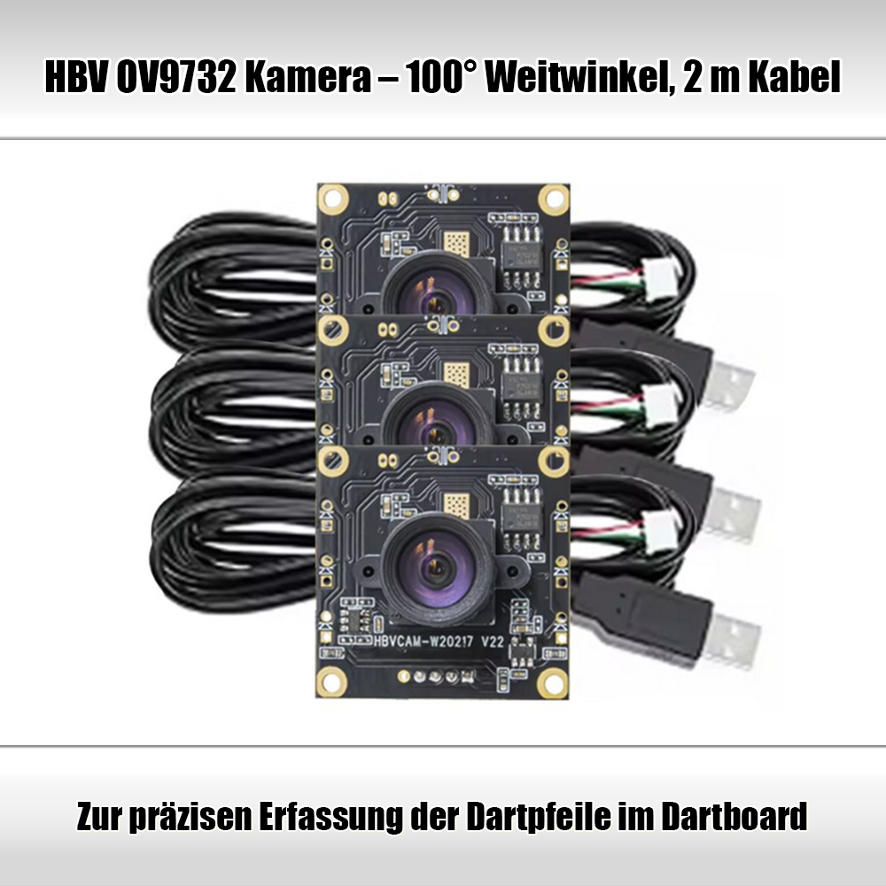 Autodarts Komplettset | LED + Kameras OV9732 | Autoscoring & Dart Tracking